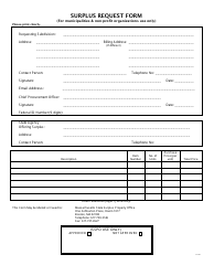 Massachusetts Surplus Request Form - Fill Out, Sign Online and Download ...