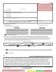Form NC-120 Download Fillable PDF or Fill Online Order to Show Cause ...