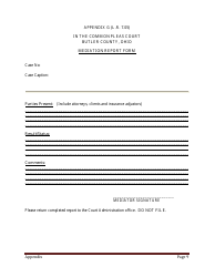 Ohio Mediation Report Form - Fill Out, Sign Online and Download PDF ...