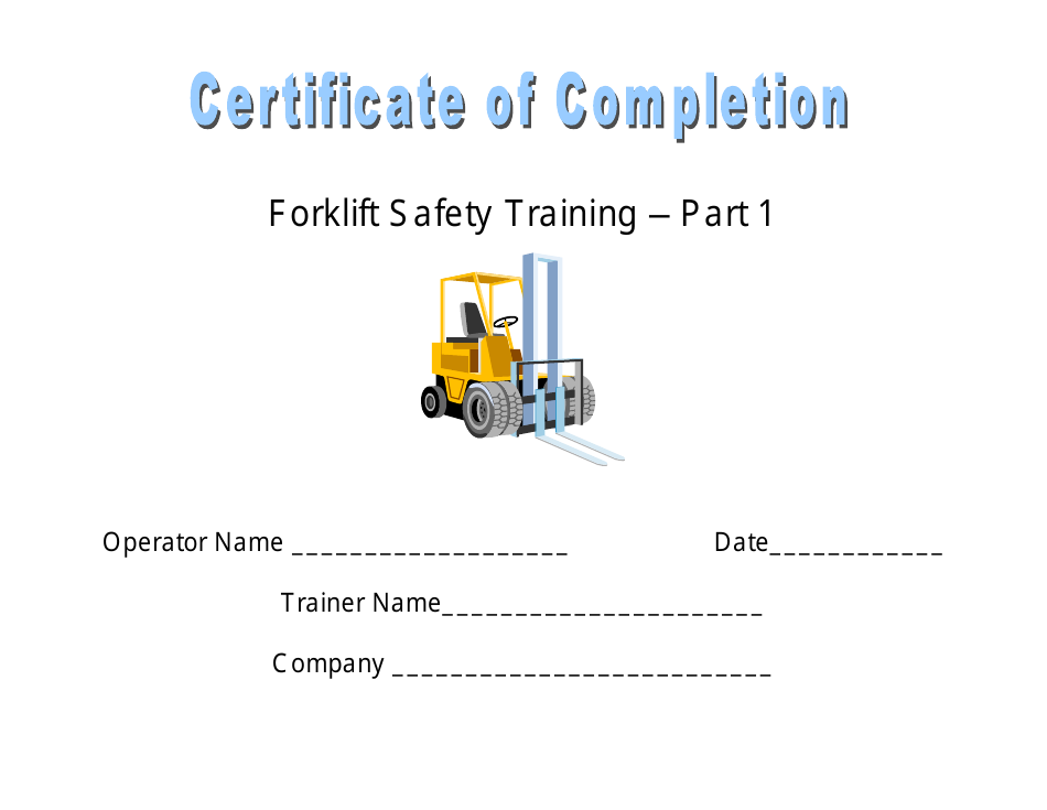 17 Printable Forklift Certification Card Template Pics Forklift Reviews