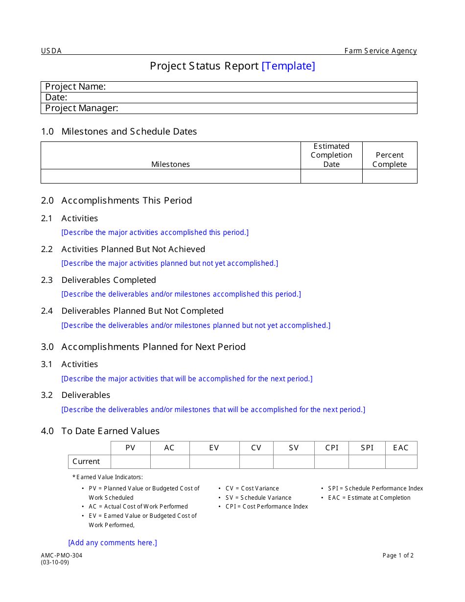 Form AMC-PMO-304 - Fill Out, Sign Online and Download Printable PDF ...