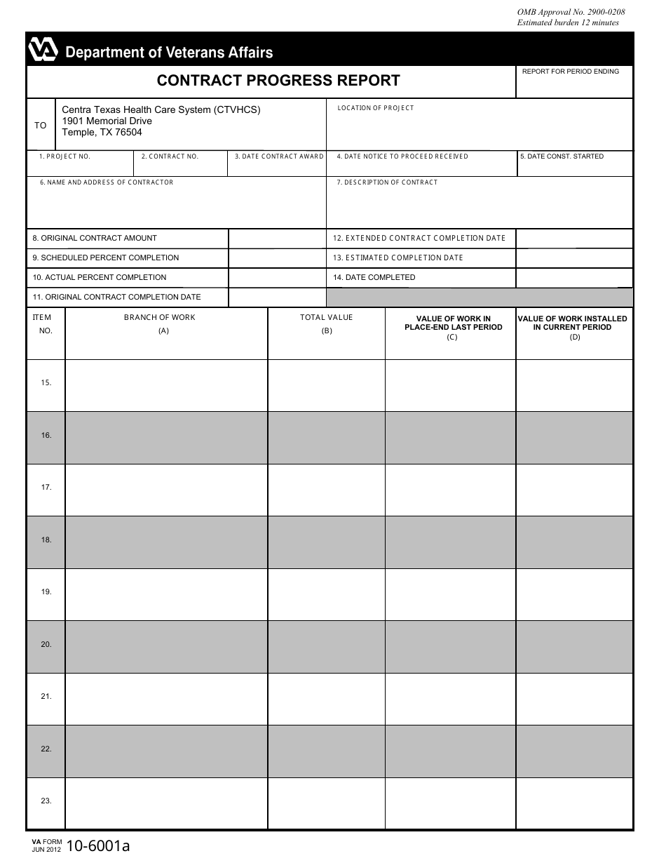VA Form 10-6001a - Fill Out, Sign Online and Download Fillable PDF ...