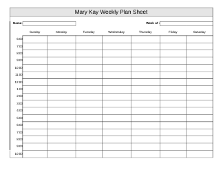 Outside Order Form - Mary Kay Download Printable PDF | Templateroller