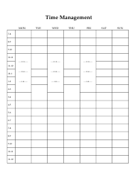 Time Management Tracking Sheet Template Download Printable PDF ...