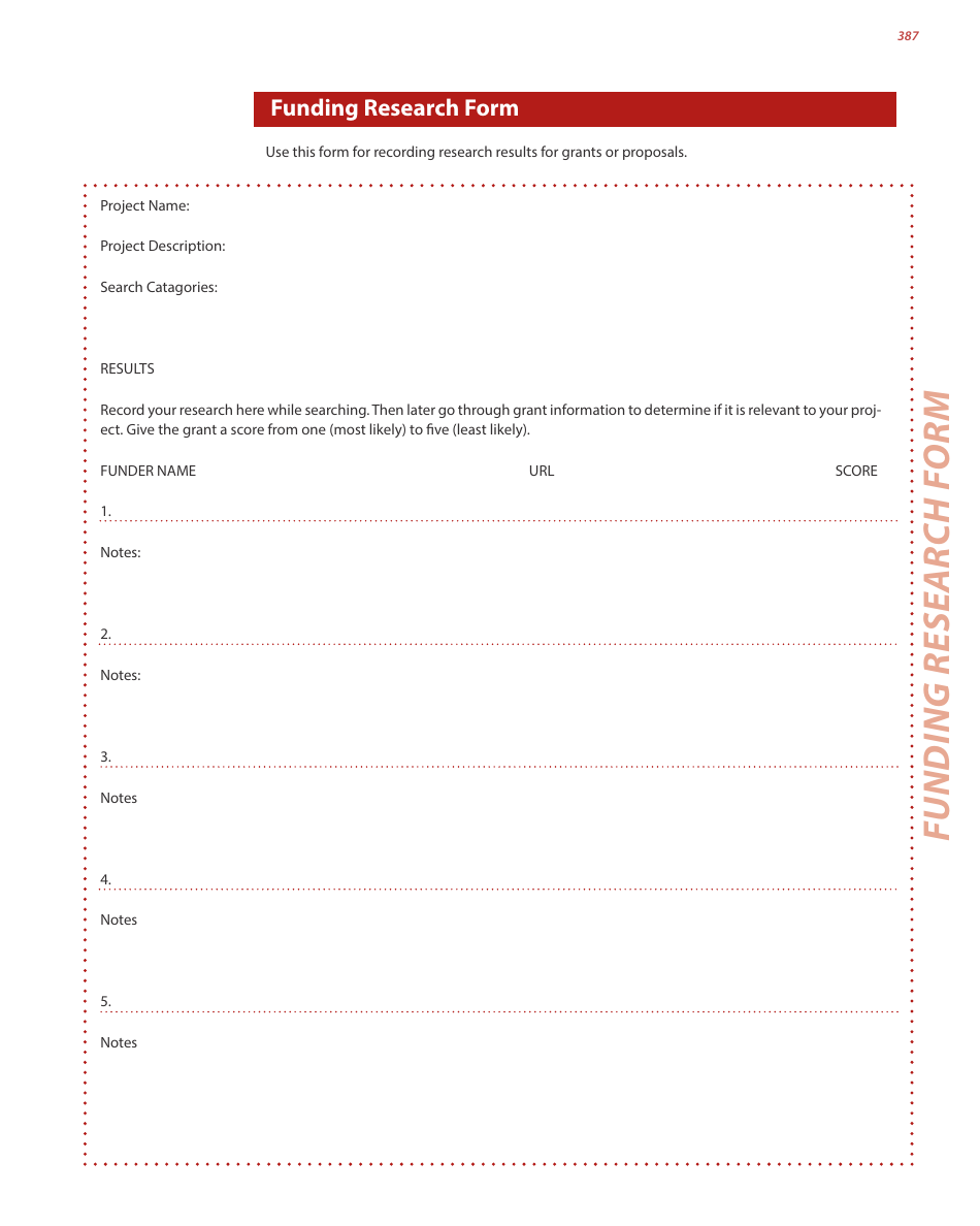 Funding Research Form - Fill Out, Sign Online and Download PDF ...