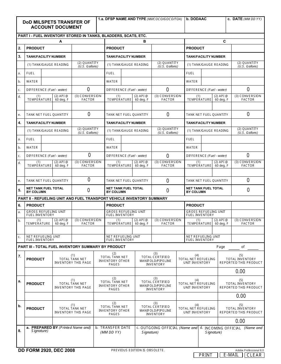 DD Form 2920 - Fill Out, Sign Online and Download Fillable PDF ...