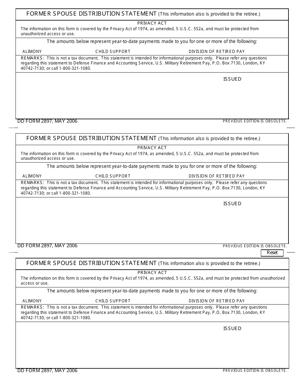 DD Form 2897 - Fill Out, Sign Online and Download Fillable PDF ...