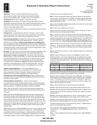 Download Instructions for Form RT-6, RT-6A Employer's Quarterly Report PDF | Templateroller
