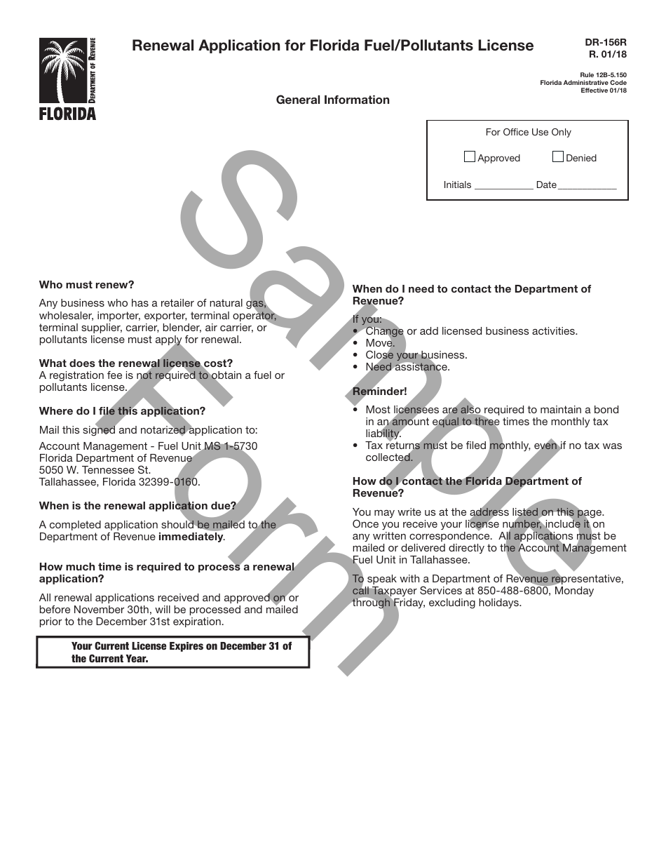 Sample Form DR-156R - Fill Out, Sign Online and Download Printable PDF ...