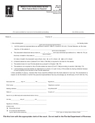 Form DR-312 Download Printable PDF or Fill Online Affidavit of No ...