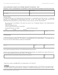 Form TEMP2201 Download Fillable PDF or Fill Online Cash Aid/Food Stamp ...
