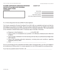 Form SOC849 Download Fillable PDF or Fill Online In-home Supportive ...