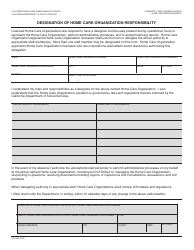 Form HCS308 Download Fillable PDF or Fill Online Designation of Home ...