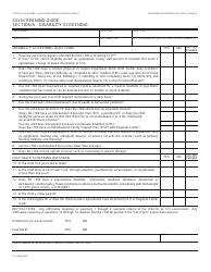 Form FC1633A Download Fillable PDF or Fill Online Ssi Screening Guide ...