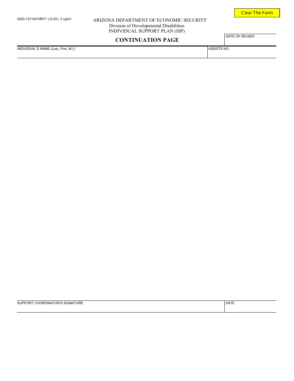 Form DDD-1271AFORPF - Fill Out, Sign Online and Download Fillable PDF ...