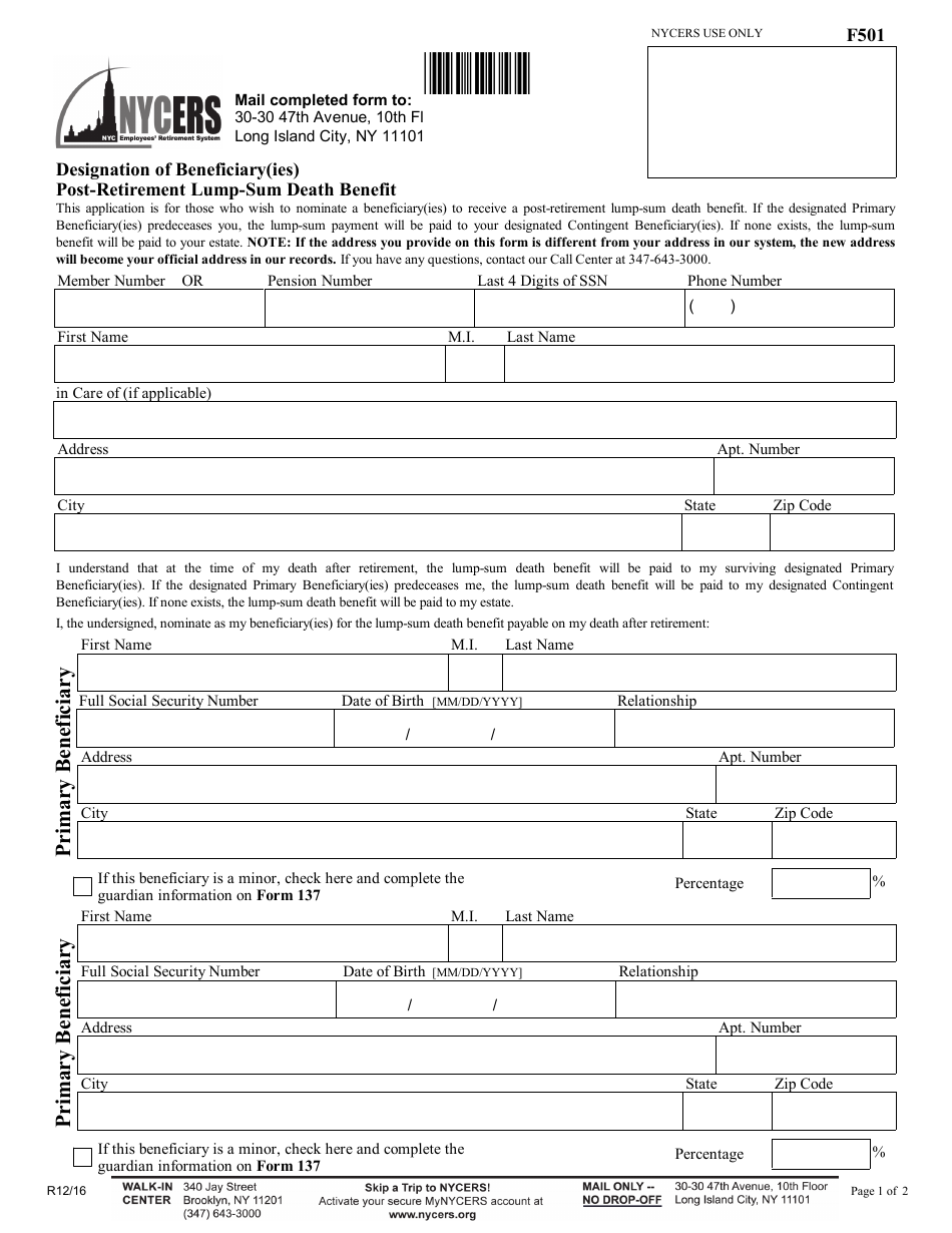 Form F501 Fill Out Sign Online And Download Printable PDF New York Form F501 Fill Out Sign Online And Download Printable PDF New York