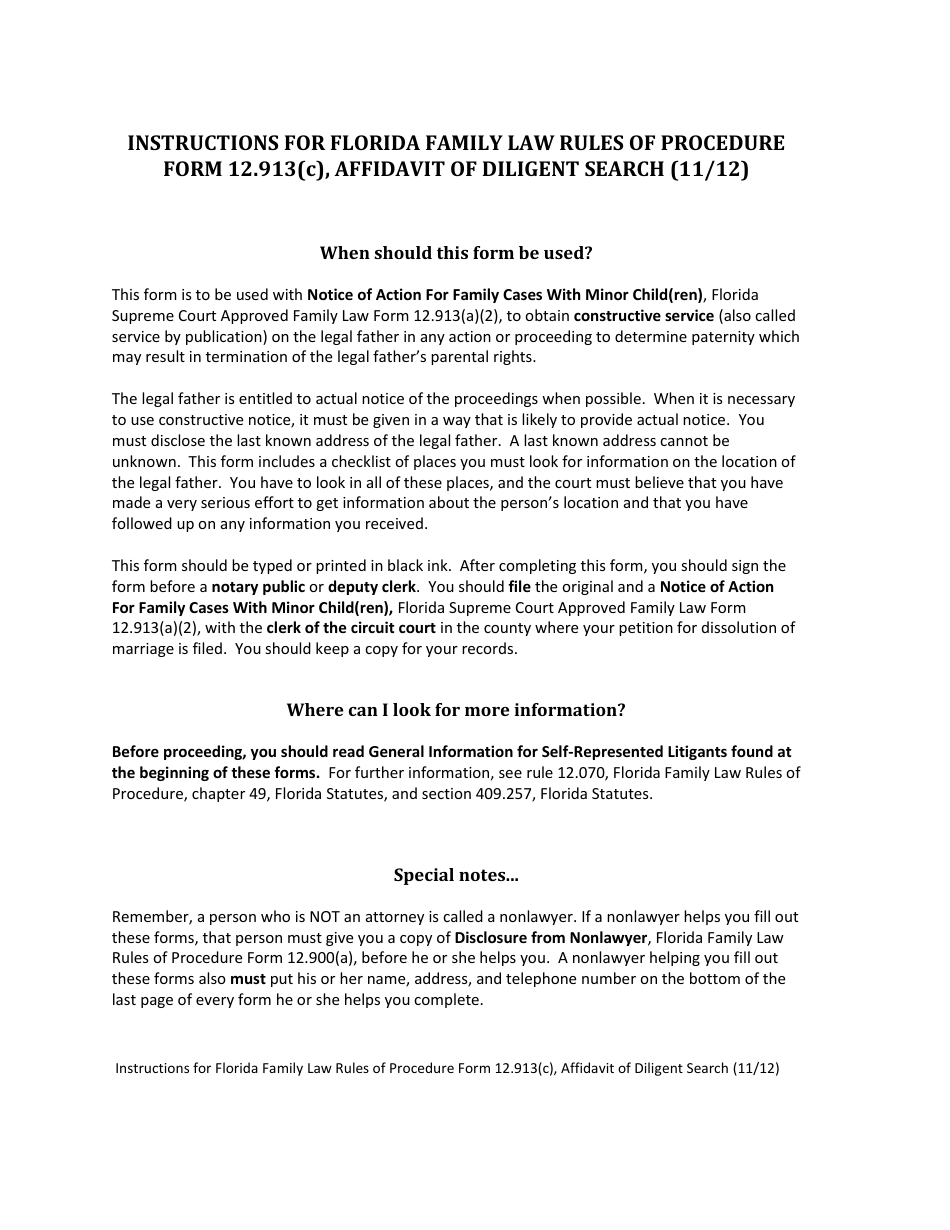 Form 12.913(C) - Fill Out, Sign Online and Download Fillable PDF ...