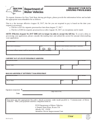Form DS-115 Download Fillable PDF or Fill Online Request for NYS ...