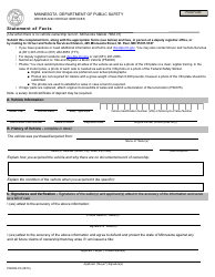 Form PS2002-03 Download Fillable PDF or Fill Online Statement of Facts ...