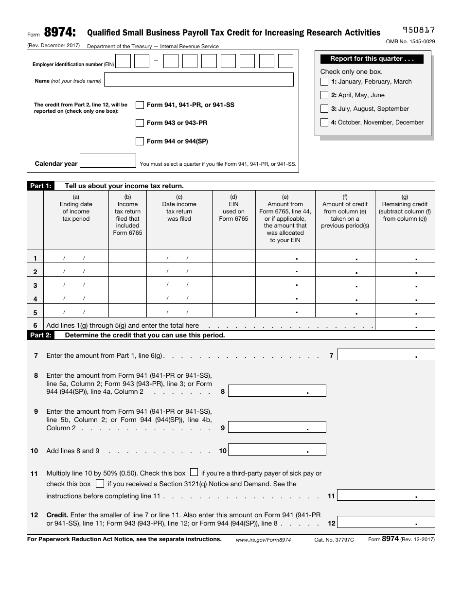 IRS Form 8974 - Fill Out, Sign Online and Download Fillable PDF ...