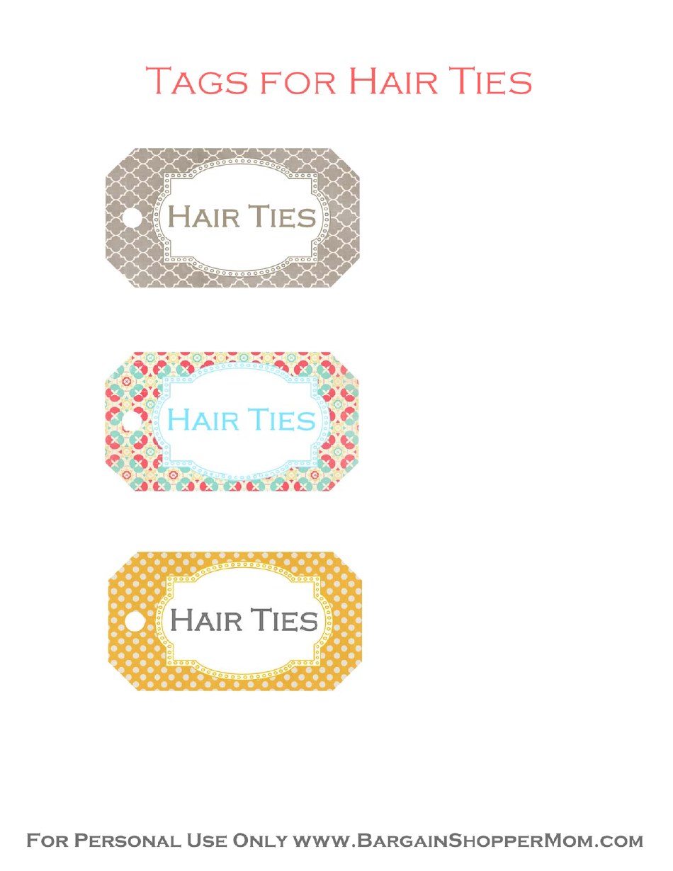 Hair Ties Tag Templates Download Printable PDF | Templateroller