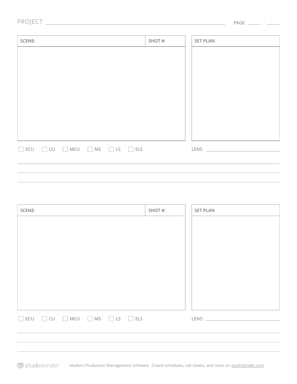 Project Schedule Template Studiobinder Download Printable PDF 
