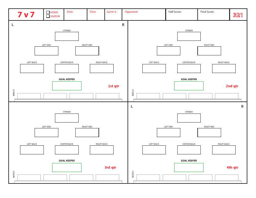 Soccer Formation Lineup Sheet Download Fillable PDF Templateroller