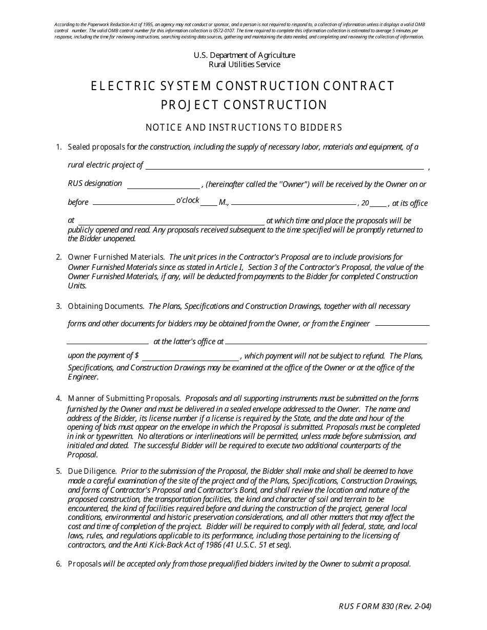 Form 830 - Fill Out, Sign Online and Download Fillable PDF | Templateroller