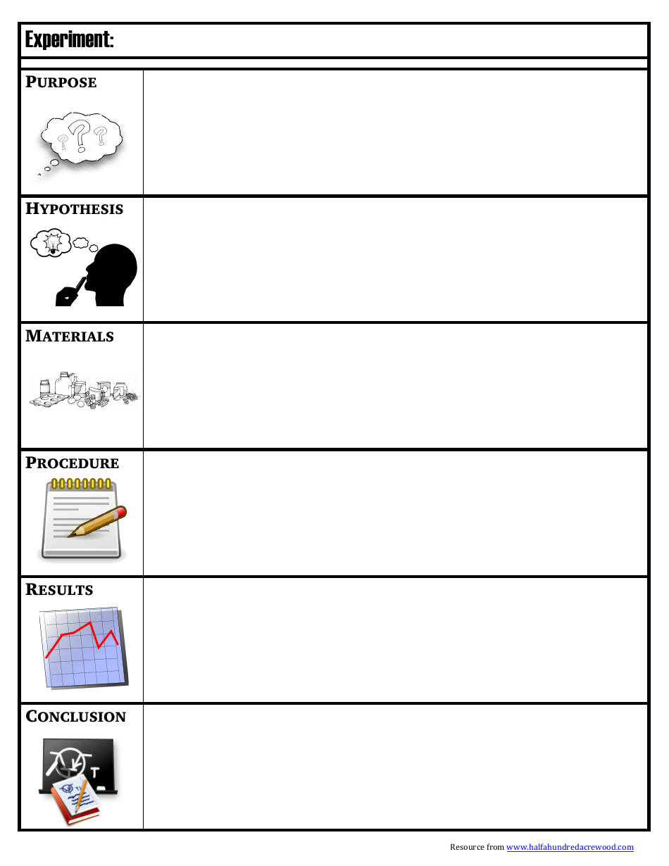 Laboratory Experiment Clipart Observation Template Download Printable ...