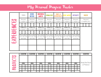 My Personal Progress Tracker Sheet Template Download Printable PDF ...