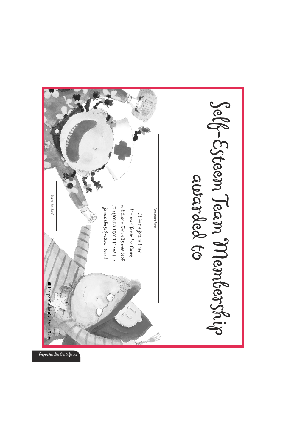 Self-esteem Team Membership Award Certificate Template Download ...