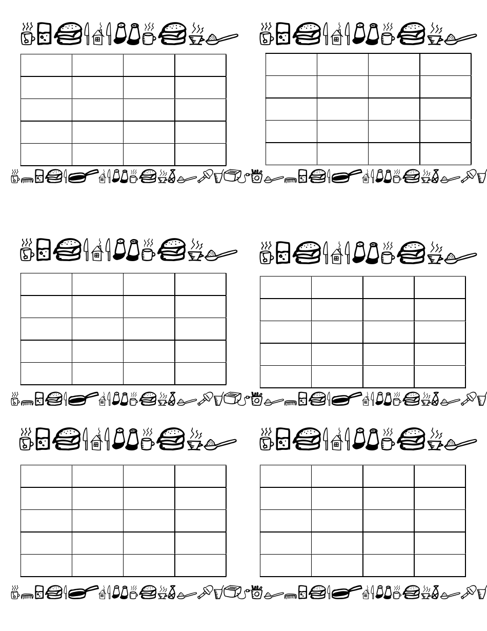 Check-Off Practice Chart Templates Download Printable PDF | Templateroller