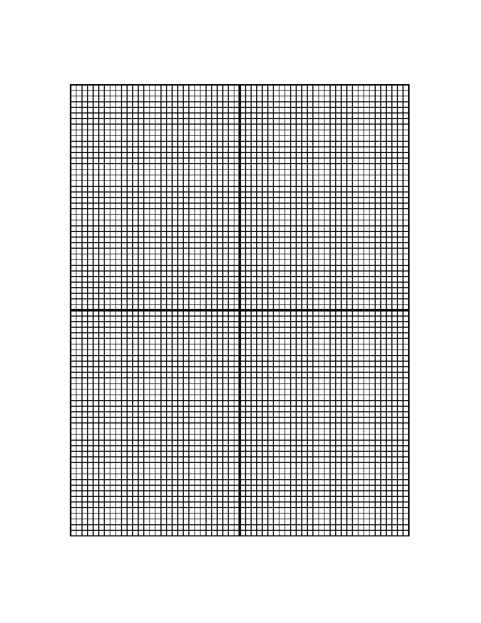 10 Lines/Inch Graph Paper With Centered X-Y Axis Download Printable PDF ...