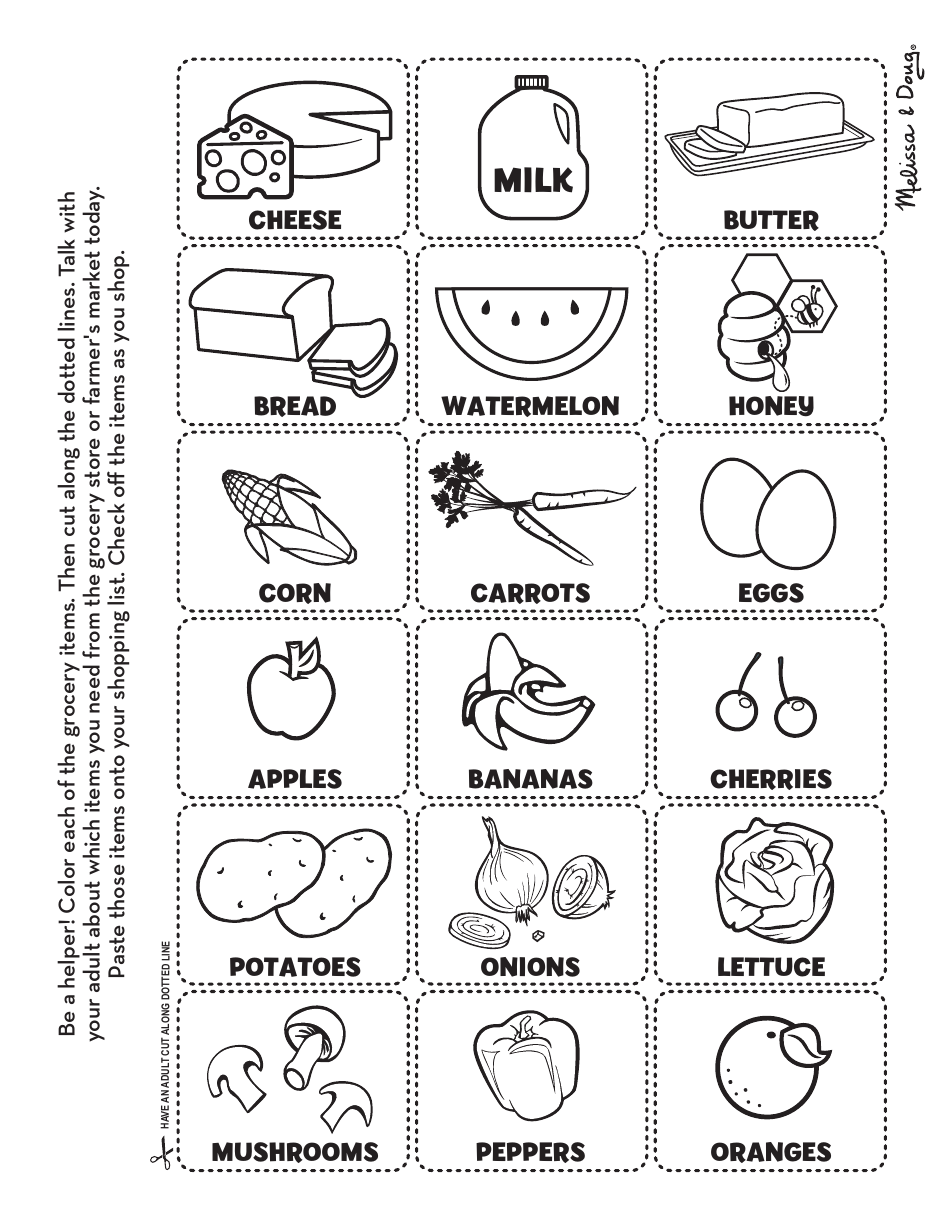 Shopping List Template With Pictures Download Printable PDF ...