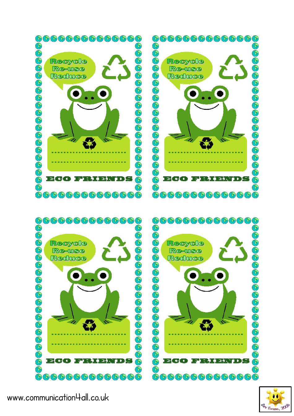 Recycling Tag Template Download Printable PDF | Templateroller