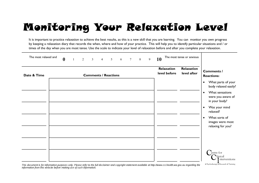 Progress Monitoring Schedule Template - Centre for Clinical ...