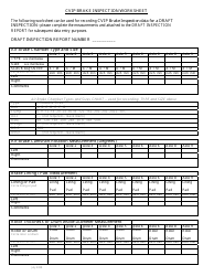 British Columbia Canada Cvip Brake Inspection Worksheet Download ...