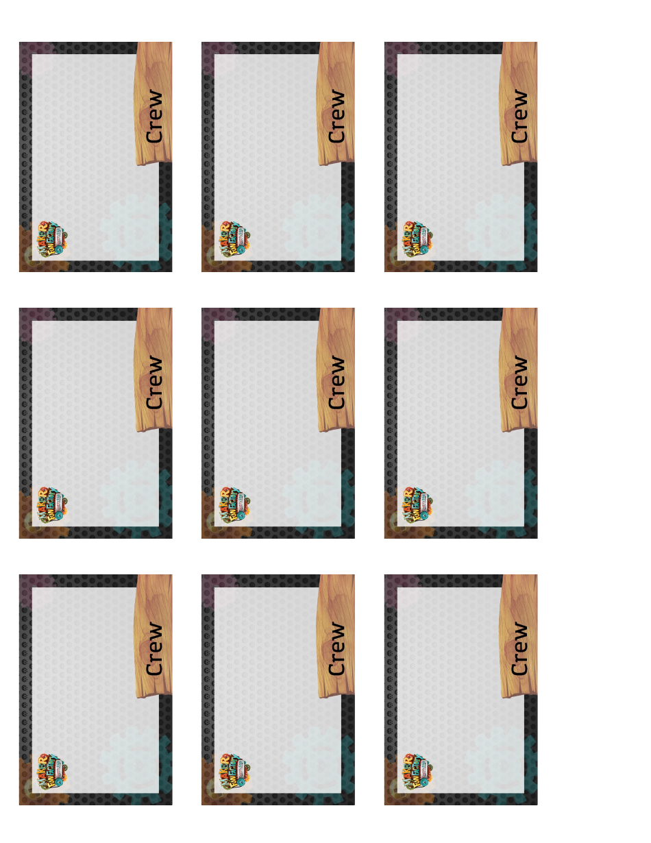Rectangular Gray Wooden Crew Name Tag Templates - Maker Fun Factory ...