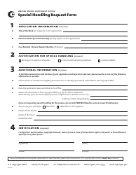 Special Handling Request Form Download Fillable PDF | Templateroller