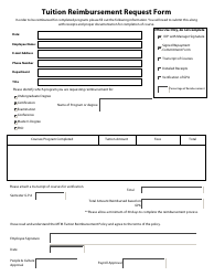 Tuition Reimbursement Request Form Download Fillable PDF | Templateroller