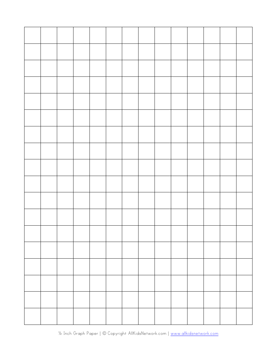 Half Inch Graph Paper Download Printable Pdf Templateroller