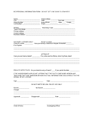 Bci Personal Information Form Download Printable PDF | Templateroller