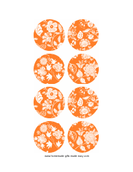 Orange Gift Tag Templates Download Printable PDF | Templateroller