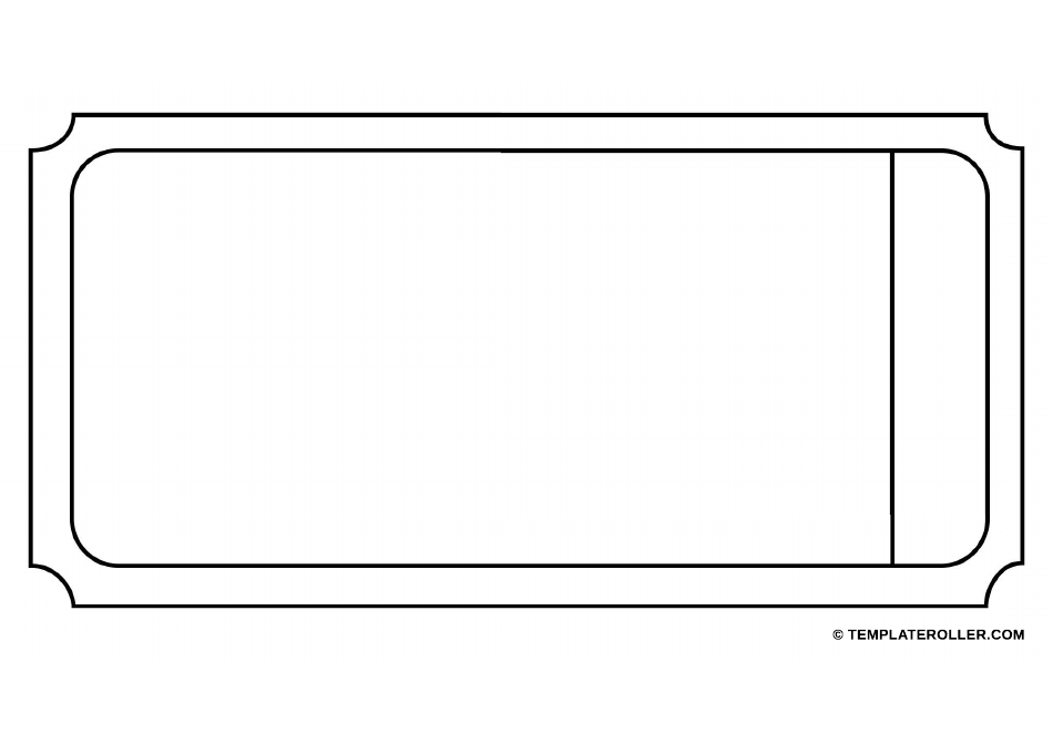 Blank Raffle Ticket Template Download Printable PDF Templateroller