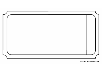 Blank Raffle Ticket Template Download Printable PDF | Templateroller