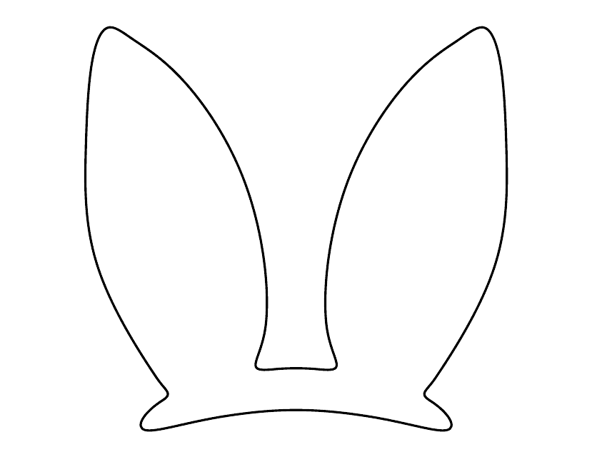 Printable Bunny Ears Template Pdf Printable Word Searches