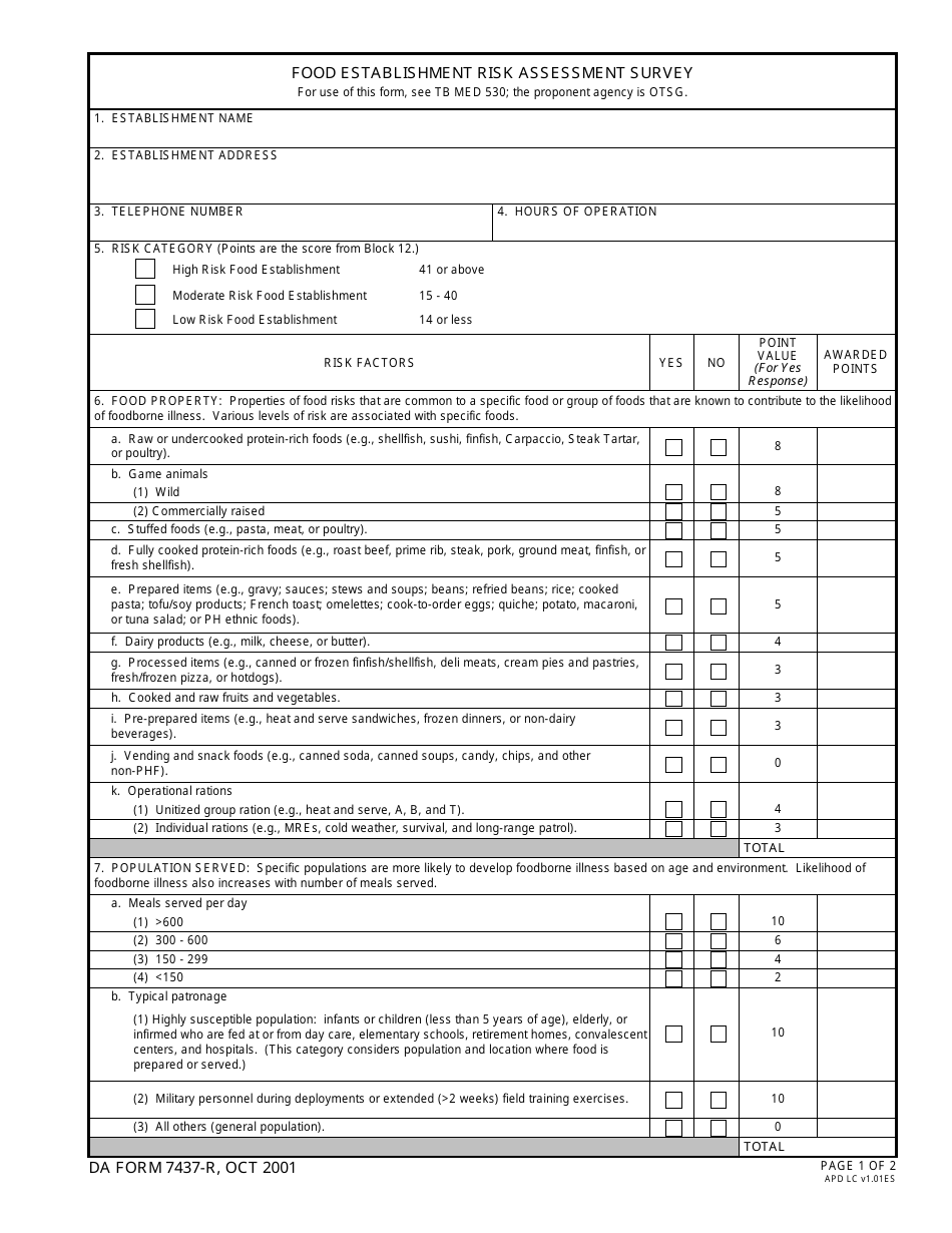 DA Form 7437-r - Fill Out, Sign Online and Download Fillable PDF ...