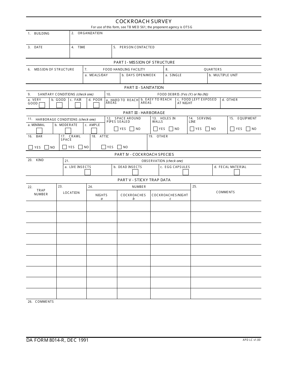 DA Form 8014-r - Fill Out, Sign Online and Download Fillable PDF ...