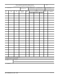 DA Form 8016-r Download Fillable PDF or Fill Online Tick Survey Data ...