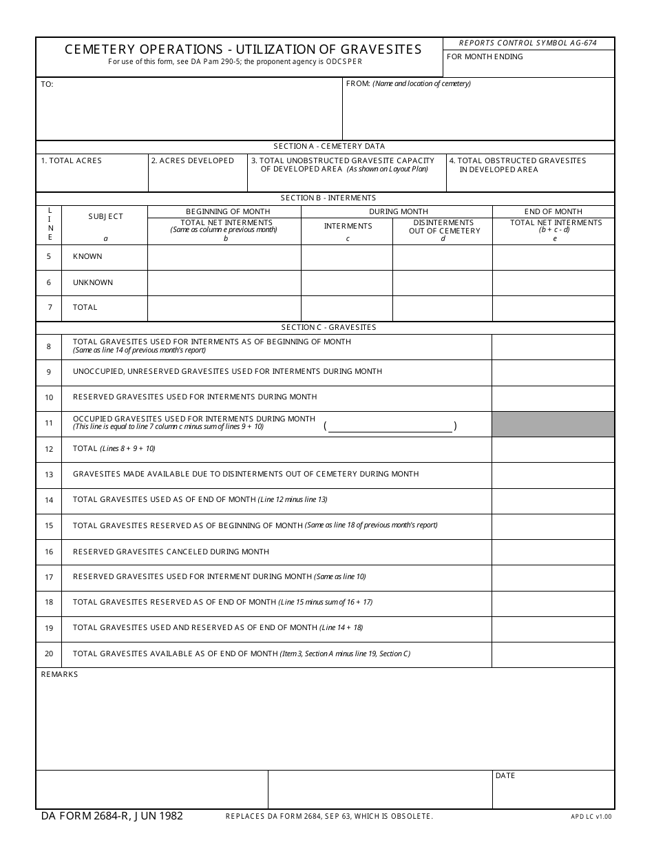 DA Form 2684-r - Fill Out, Sign Online and Download Fillable PDF ...